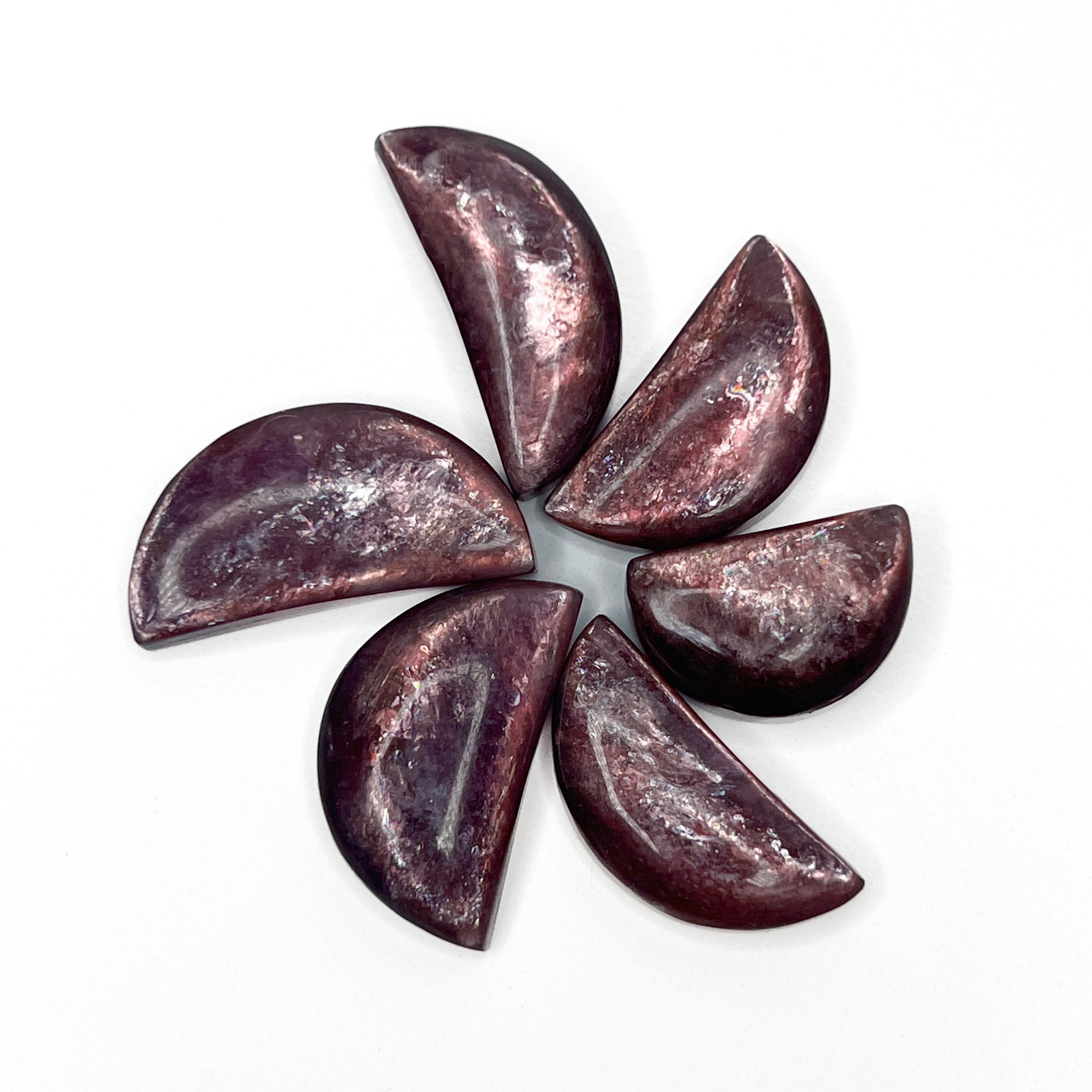 Gem Lepidolite Moon – Crunchy Mama's Crystals